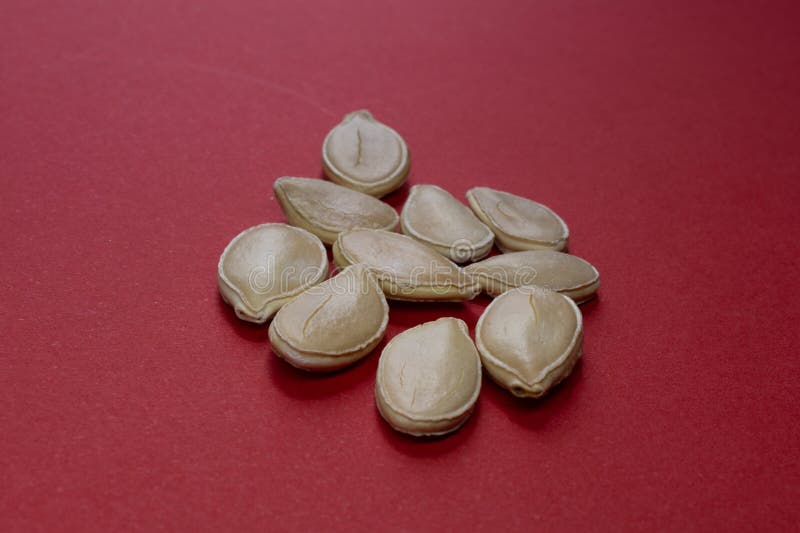Shellless Pumpkin Seeds in a Heap Stock Photo - Image of delicious ...