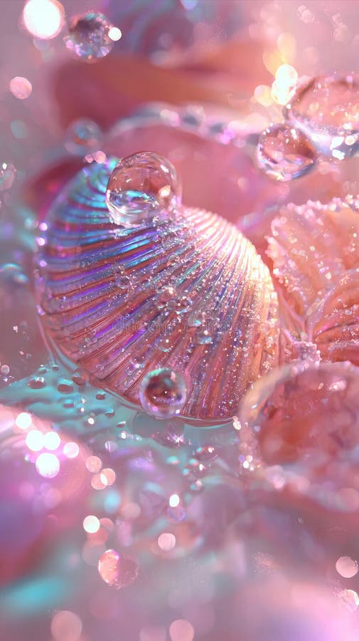 Shells Draped in Tender Light, Forming Rainbow Highlights and ...