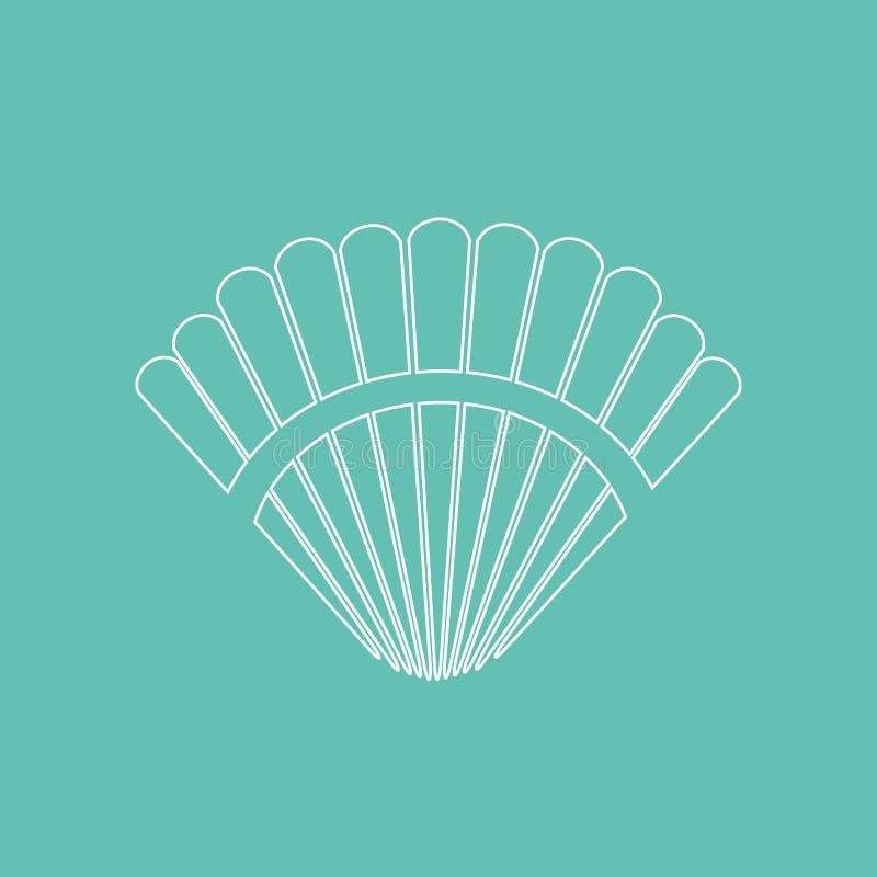 Shells Line Simple Logo Symbol Icon Vector Graphic Design Illustration ...