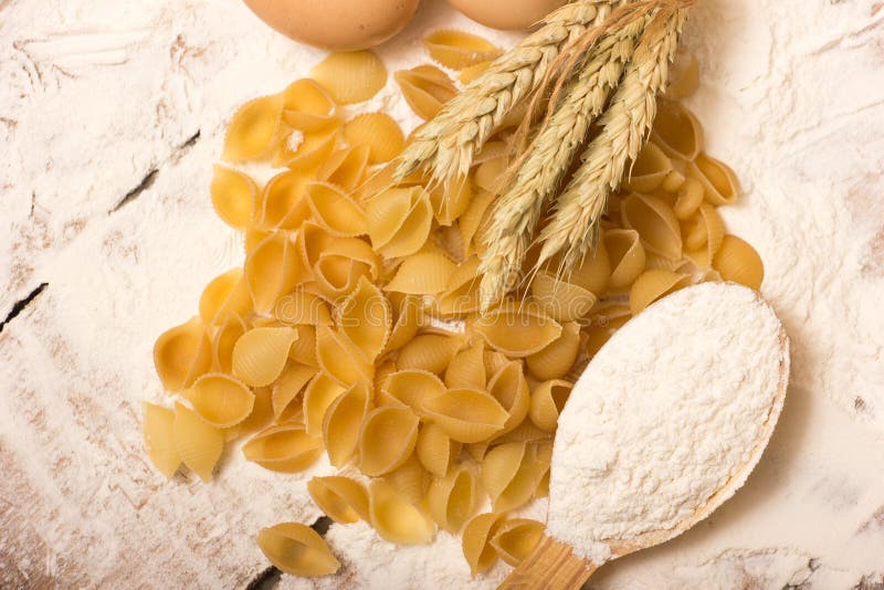 Shells pasta stock image. Image of andwheat, kitchen - 61845617