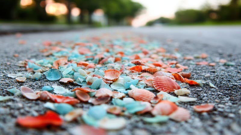 Shells of the Sea stock image. Image of perspective - 381339137