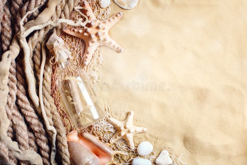 Shells on Tropical Beach. Rest on the Beach. Travel Stock Photo - Image ...