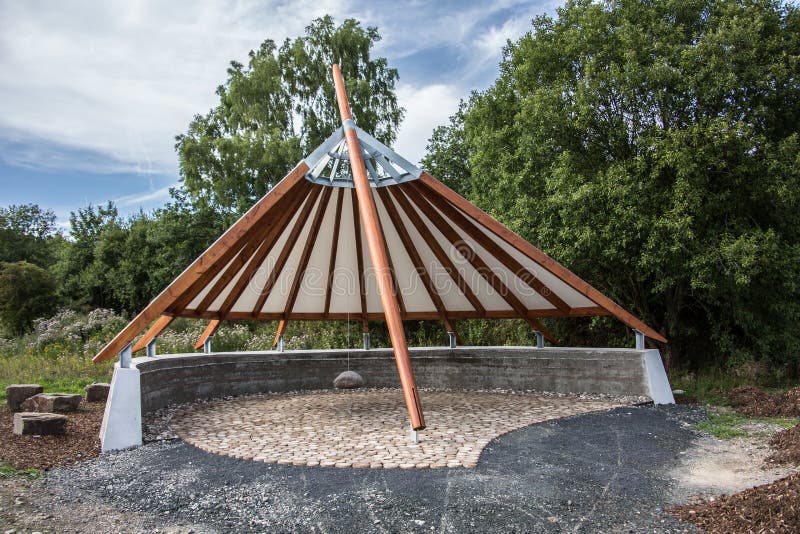 Shelter As a Wooden Structure Stock Photo - Image of konstruktion ...