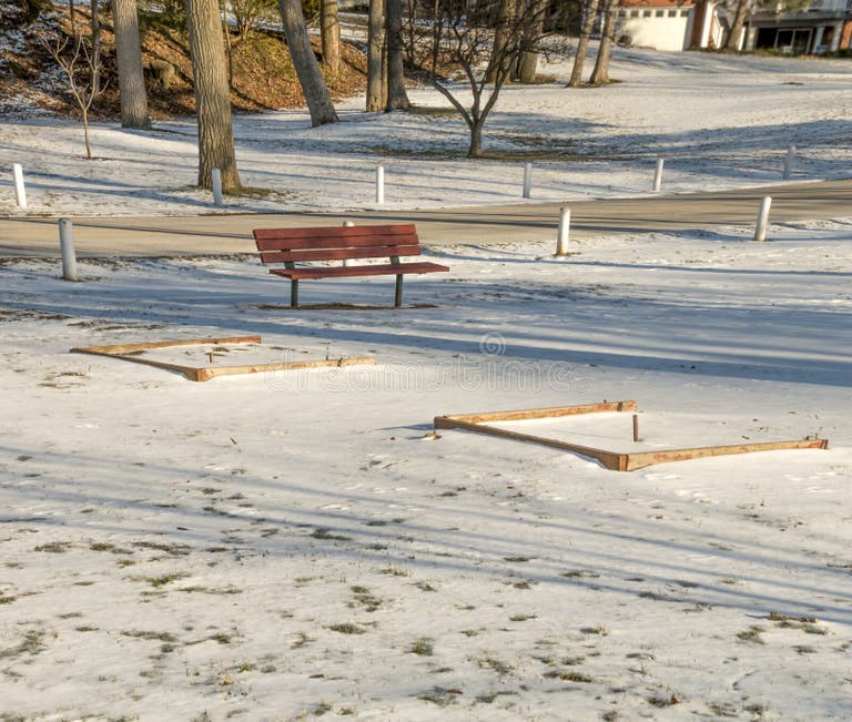 Sheltzer park stock image. Image of sheltzer, park, snow - 65691593