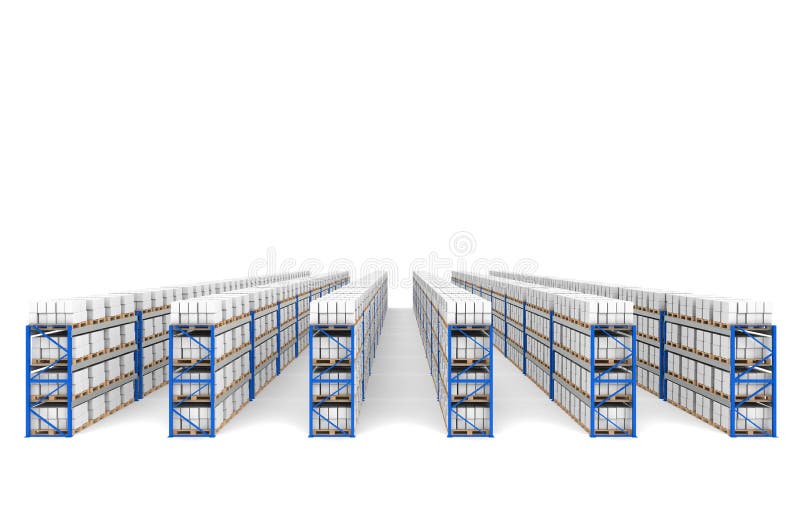 Shelves X 60. Top Perspective View, Shadows Stock Illustration ...