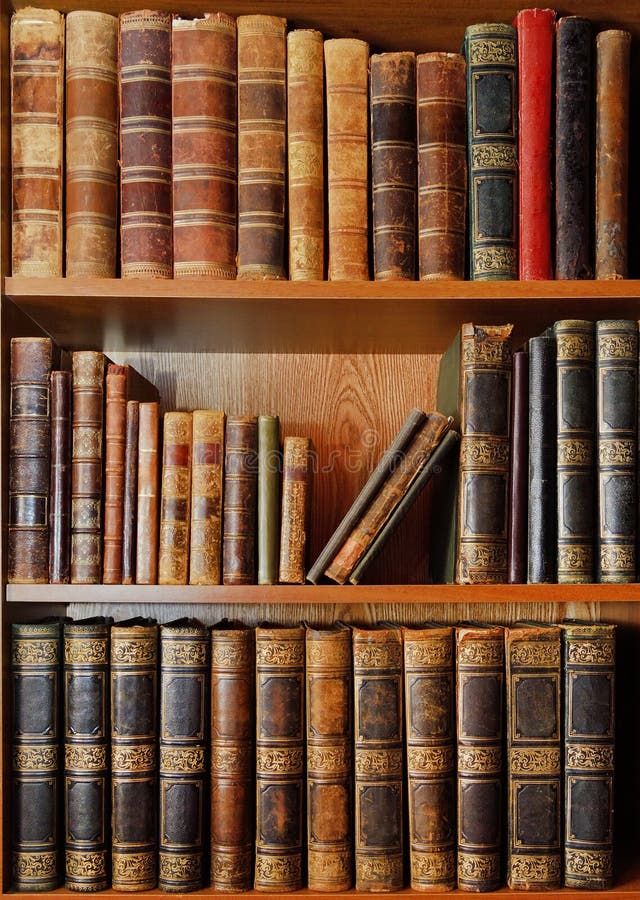 Antique Library Study Book And Old Banker Lamp Stock Image - Image of ...