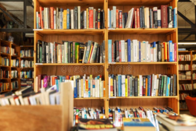 Shelves with Books in a Bookstore. Education and Development Stock ...