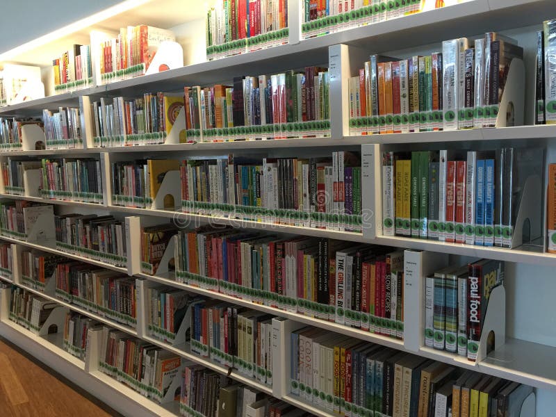 Shelves of books editorial stock photo. Image of magazine - 50135618