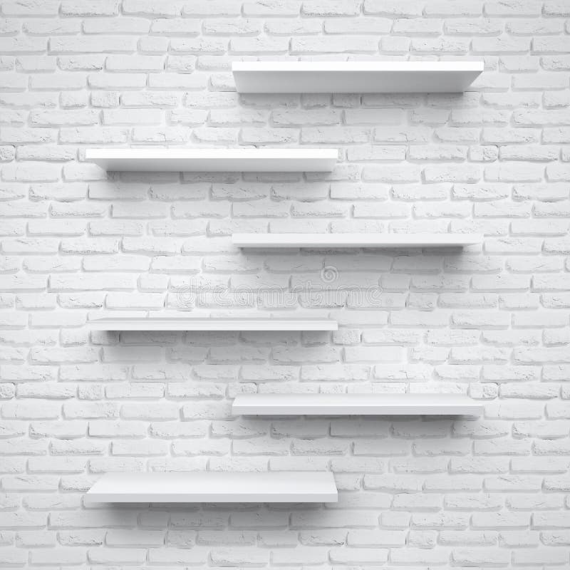 Shelves stock image. Illustration of interior, blank - 43472363