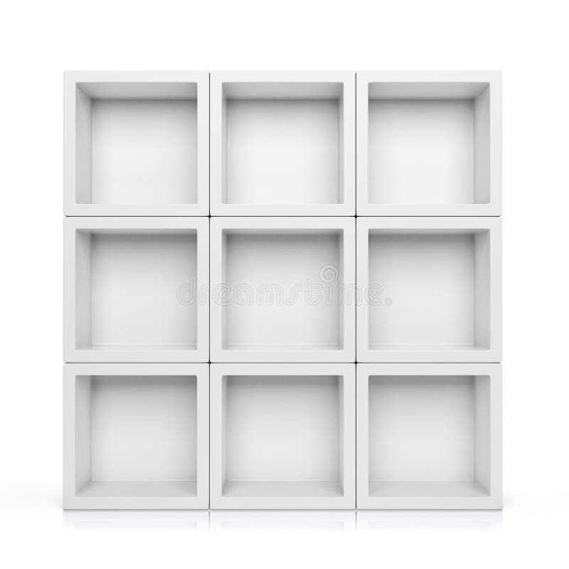 Empty Bookshelf Desktop Wallpaper