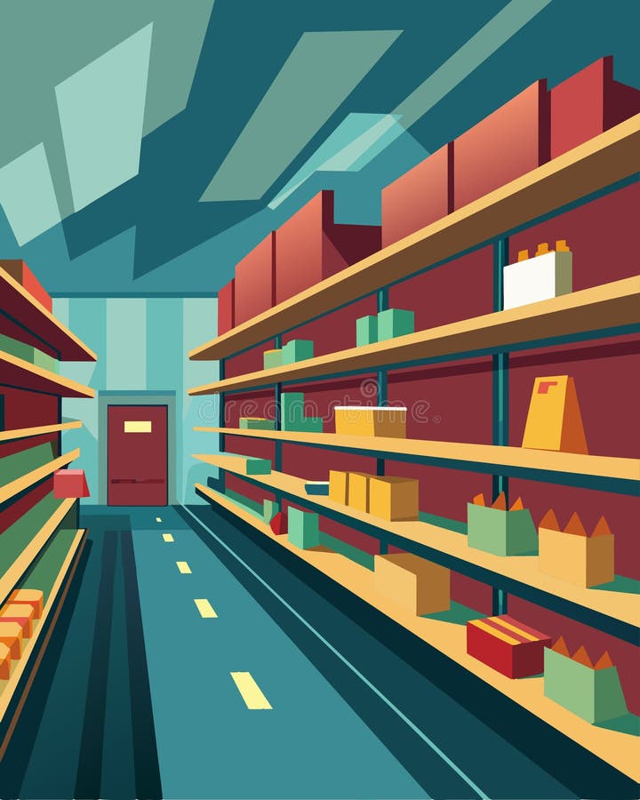 The Shelves of a Grocery Store are Noticeably Emptier Than Normal ...