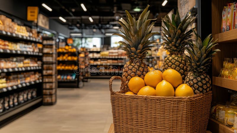 The Shelves in a Grocery Store are Stocked with a Diverse Array of ...