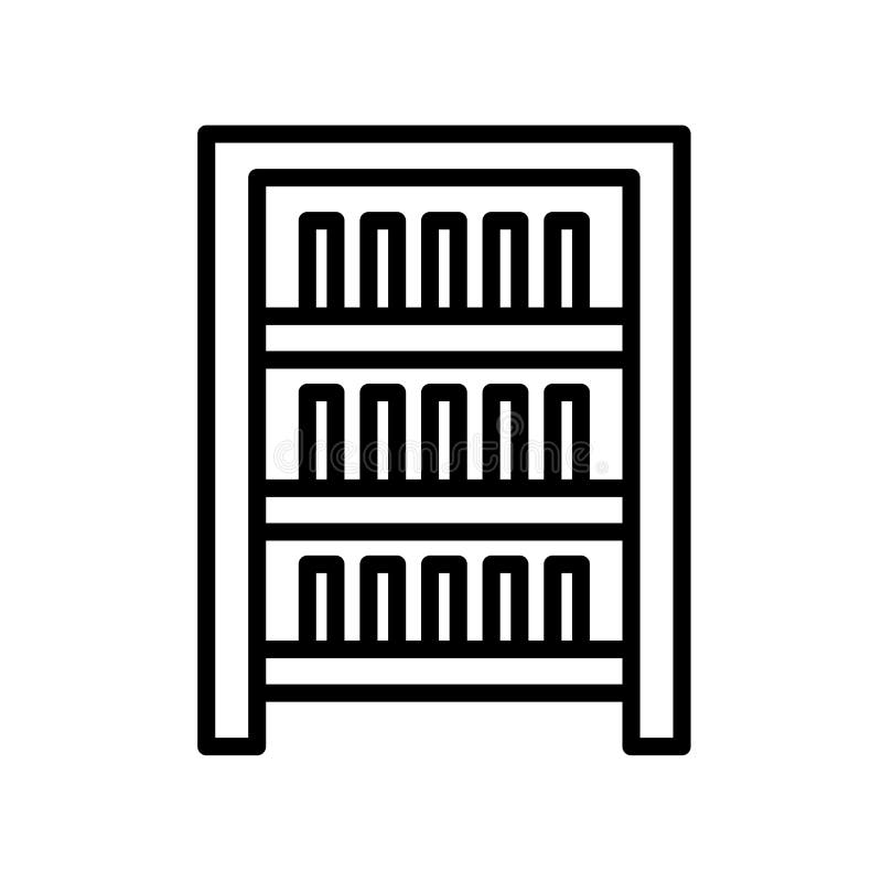Shelves Icon Vector Isolated on White Background, Shelves Sign Stock ...