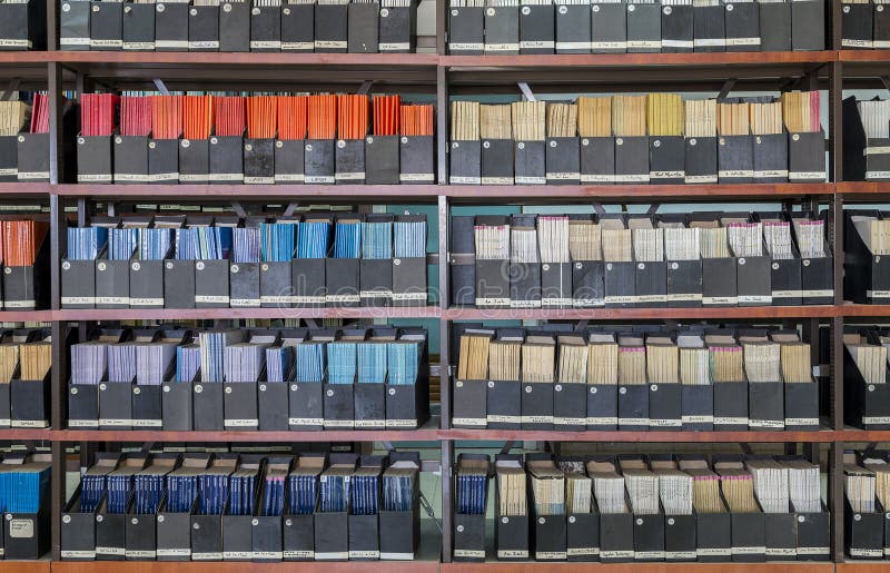 Shelves with Old Books and Journals Stock Photo - Image of knowledge ...