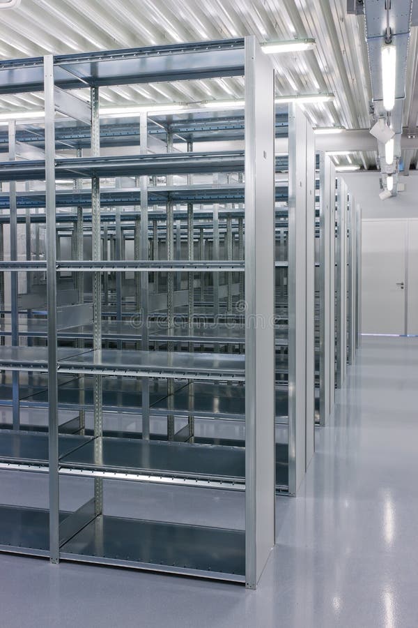Shelves of a rack lineup stock photo. Image of industrial - 22315010