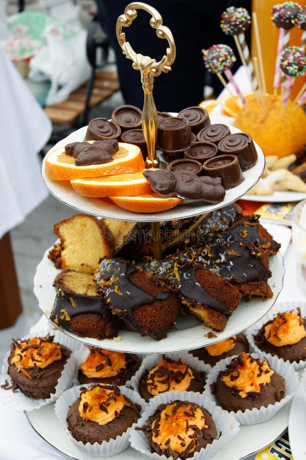 Shelves with sweets stock photo. Image of dissected, dainty - 67962630