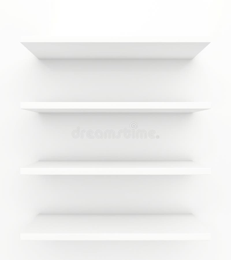 Four wood shelfs stock photo. Image of furniture, interior - 32913720