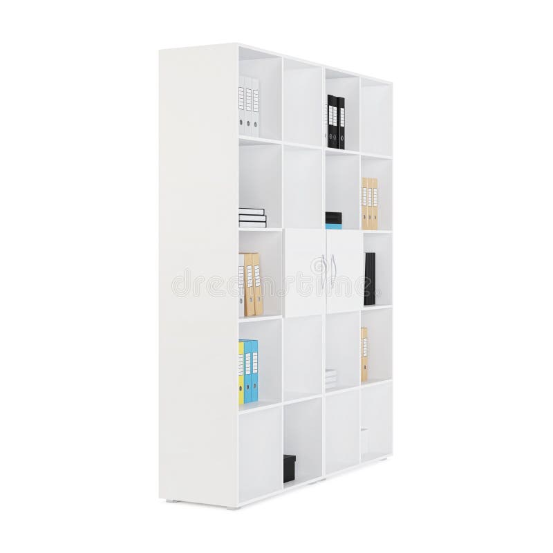 Shelving Isolated on White Background. Stock Illustration ...