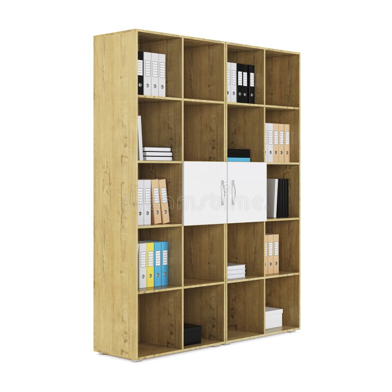 Shelving Isolated on White Background. Stock Illustration ...