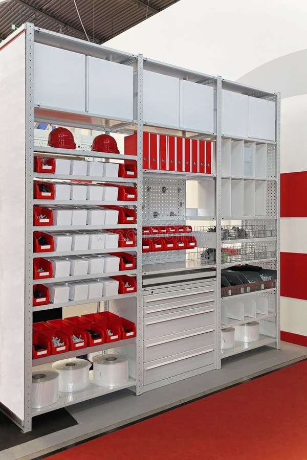 Shelving and racks stock image. Image of white, goods - 30418641