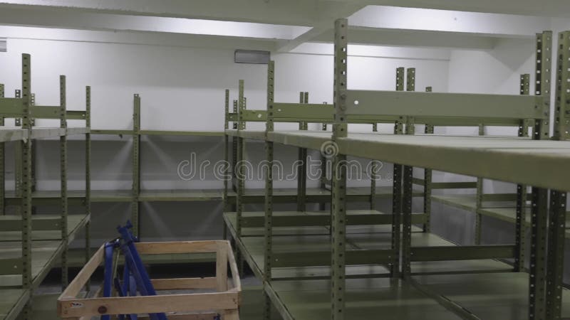 Shelving System Storage Room Stock Footage - Video of empty, storage ...