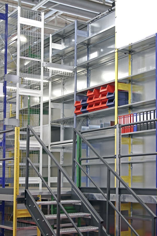 Shelving System Storage Room Stock Photo - Image of storage, room ...