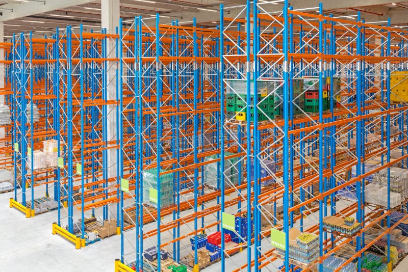 Shelving system warehouse stock image. Image of shelf - 29288857