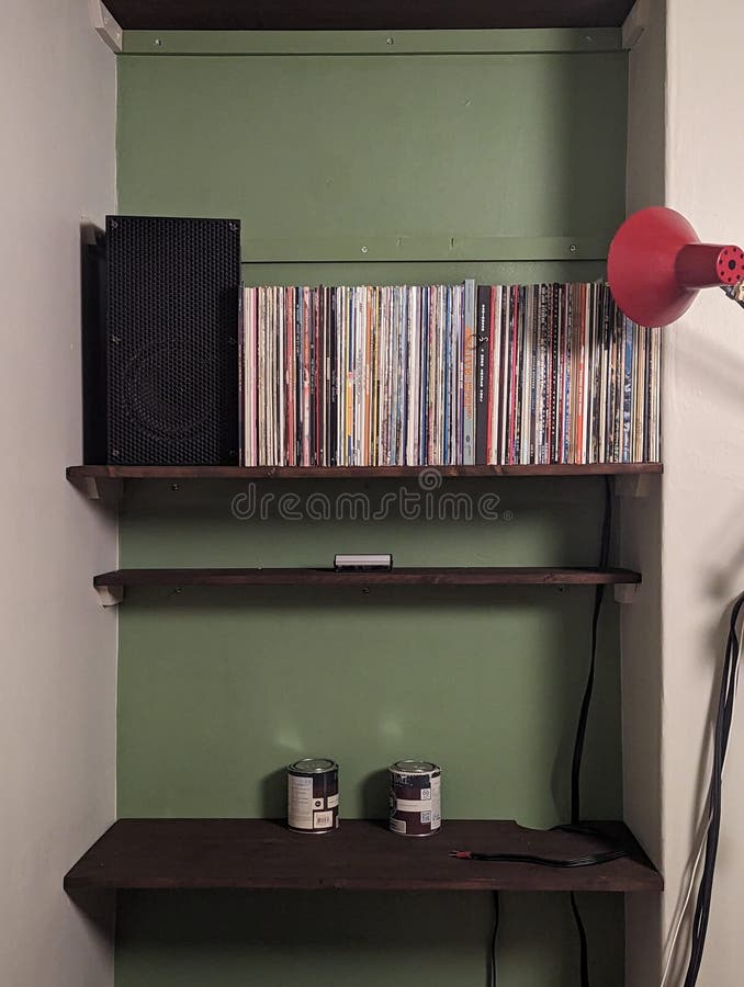 Shelving for Vinyl Records Work in Progress Editorial Photo - Image of ...