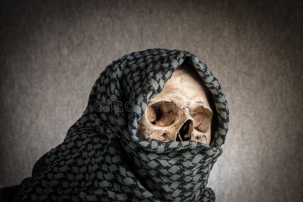 Shemagh skull stock image. Image of black, scary, monster - 37240593