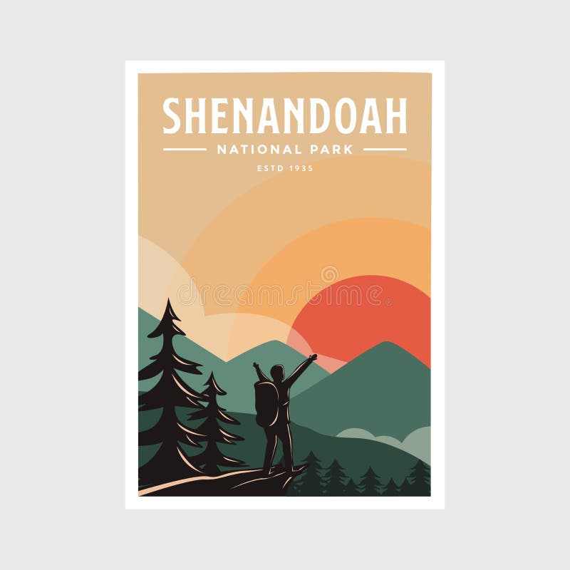 Shenandoah National Park Stock Illustrations – 154 Shenandoah National ...