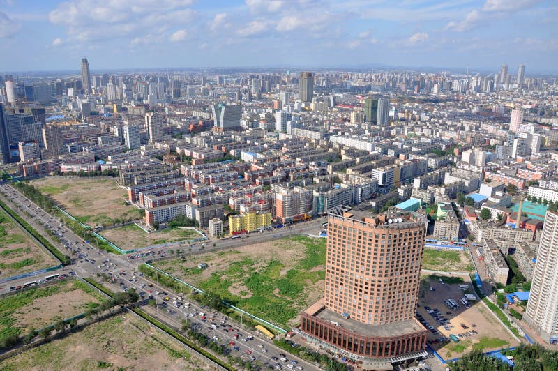 Shenyang City Skyline, Liaoning, China Stock Image - Image of ...