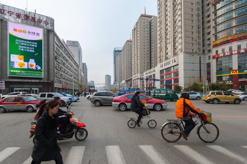 Shenyang streets editorial photography. Image of developed - 28513037