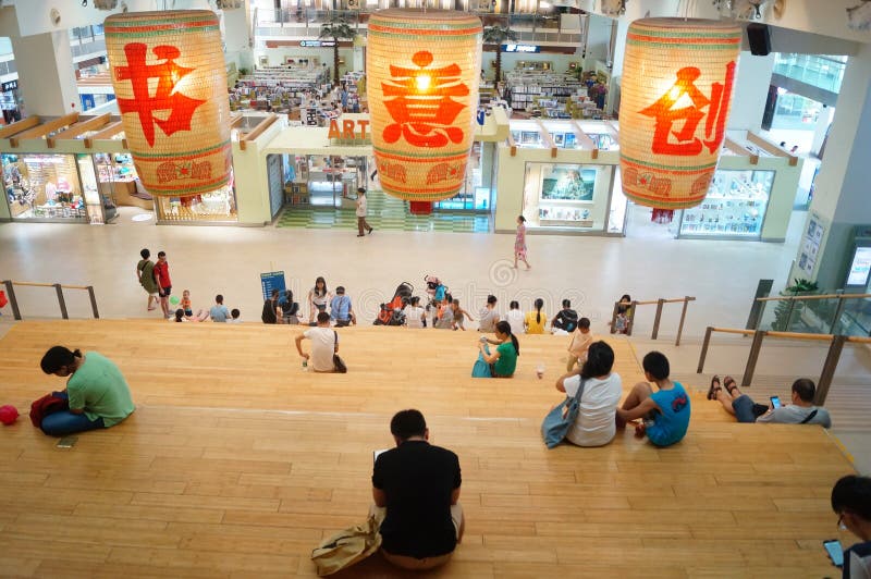 Shenzhen Bookstore Interior Landscape Editorial Image - Image of china ...