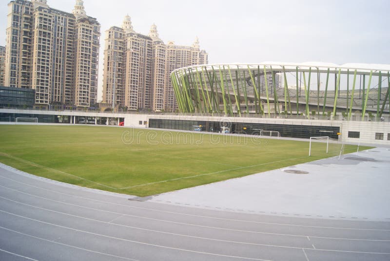 Shenzhen, China: Baoan Stadium Editorial Image - Image of asian, baoan ...