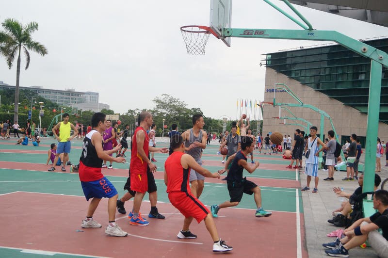 Shenzhen, China: Basquetebol Do Jogo Dos Povos Fotografia Editorial ...