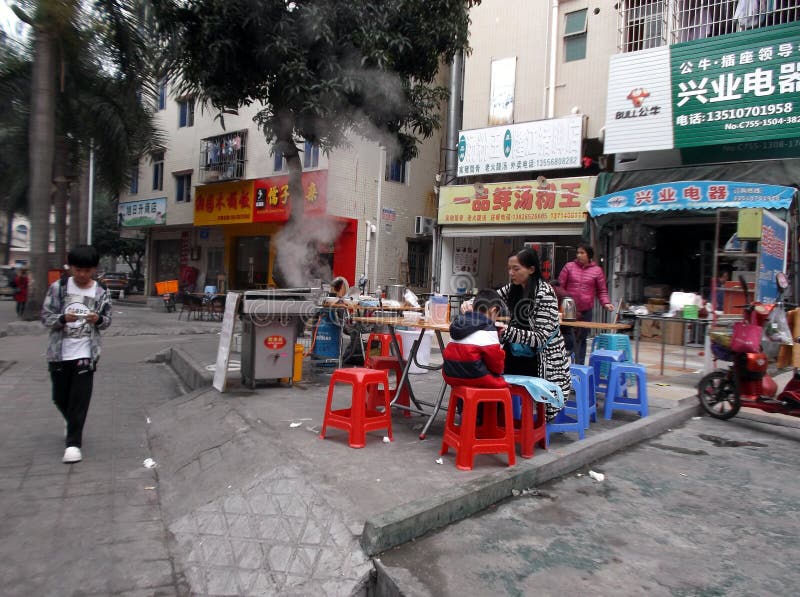 Shenzhen, China: Breakfast Stall Editorial Image - Image of china ...