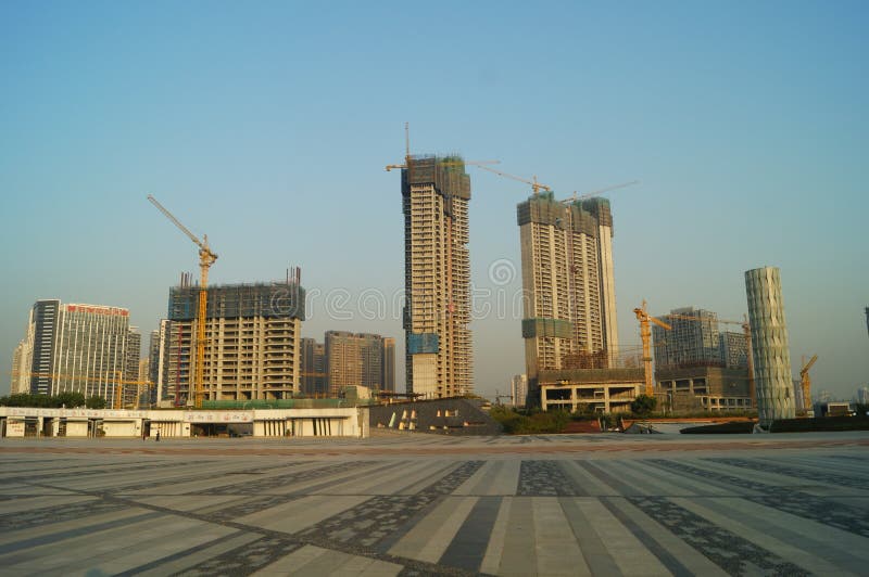 Shenzhen, China: Building Construction Editorial Stock Image - Image of ...