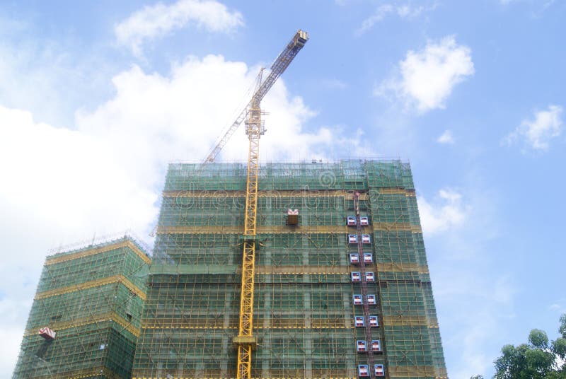 Shenzhen, China: in the Construction of Buildings Editorial Image ...
