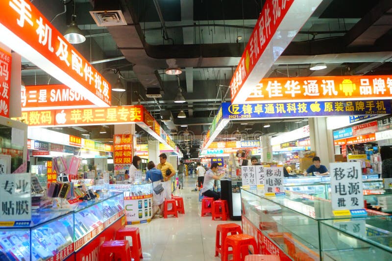 Shenzhen, China: Electronic Products Trading Market Editorial Stock ...