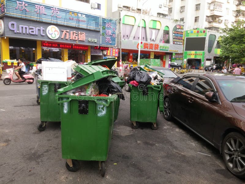 The Dustbin, in Shenzhen Folk Culture Village Stock Image - Image of ...