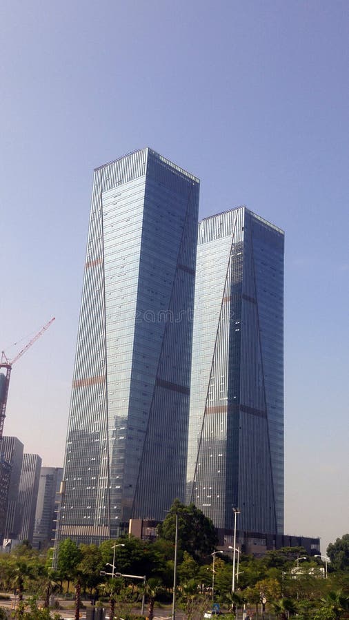 Shenzhen, China: High-rise Buildings in Construction. Editorial Photo ...