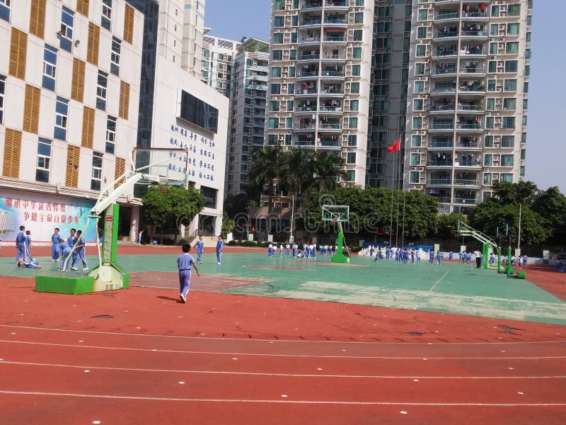Shenzhen, China: Primary School Students are Having Physical Education ...