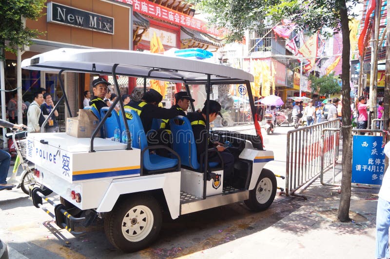 Shenzhen, China: Security Guard Editorial Stock Photo - Image of people ...