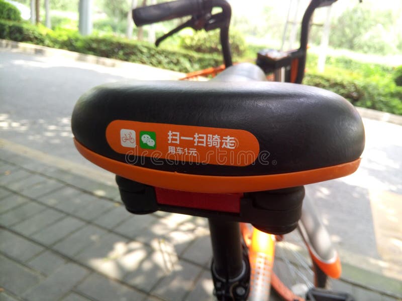 Shenzhen, China: Shared Bike Scan Code Usage Editorial Stock Photo ...