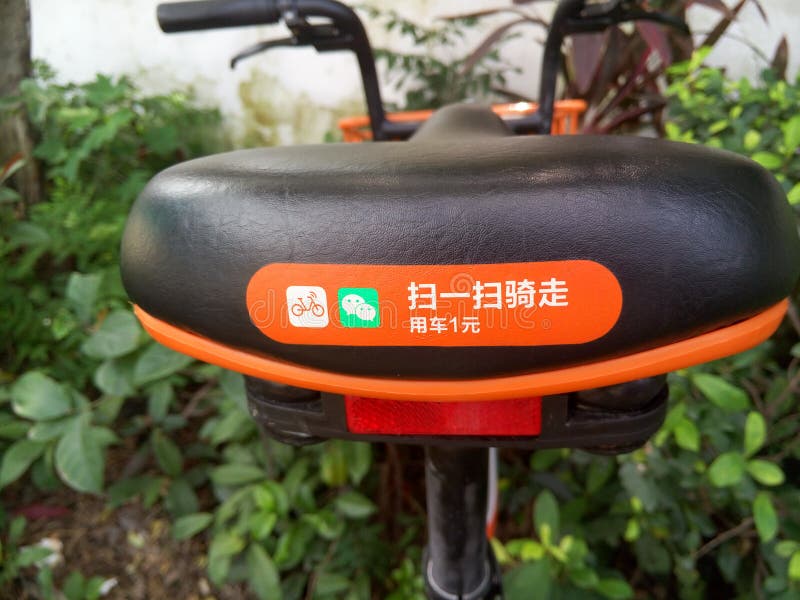 Shenzhen, China: Shared Bike Scan Code Usage Editorial Stock Image ...