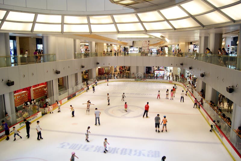 Shenzhen China: Skating Rink Editorial Photography - Image of people ...