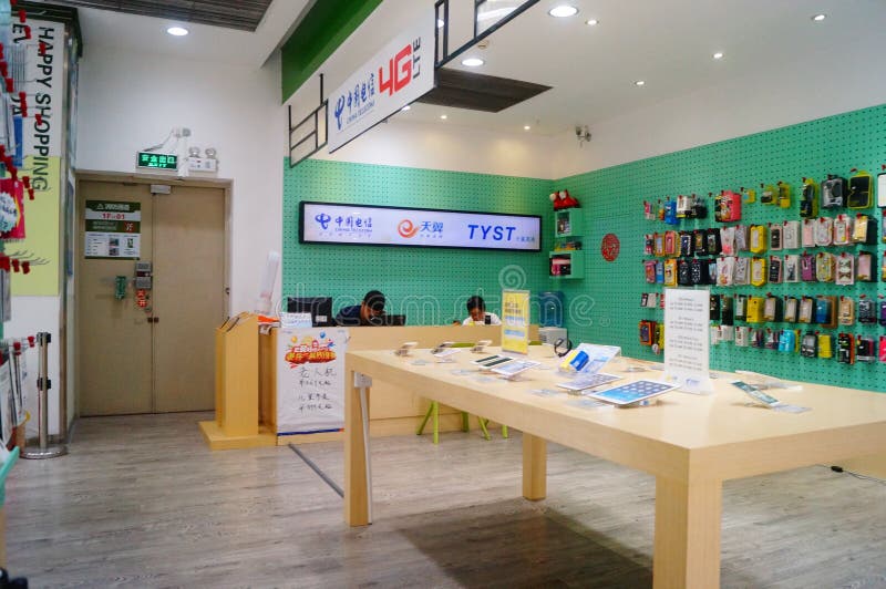 Shenzhen, China: Telecom Mobile Phone Store Editorial Image - Image of ...