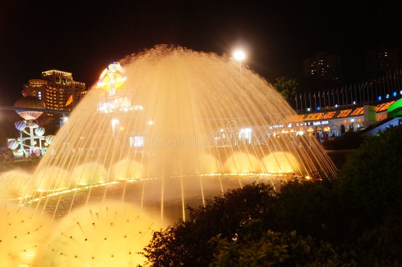 Shenzhen, China: Tourist Attractions in the Night Editorial Image ... Shenzhen, China: Tourist Attractions in the Night Editorial Image ...