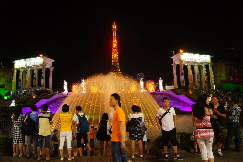 Shenzhen, China: Tourist Attractions in the Night Editorial Stock Photo ... Shenzhen, China: Tourist Attractions in the Night Editorial Stock Photo ...