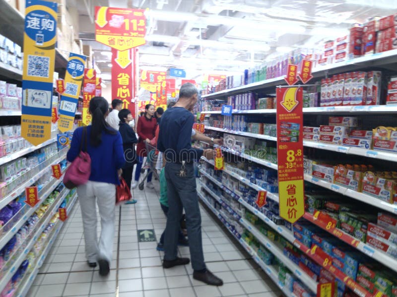 Shenzhen, China: Wal-Mart editorial stock photo. Image of asia - 62138523